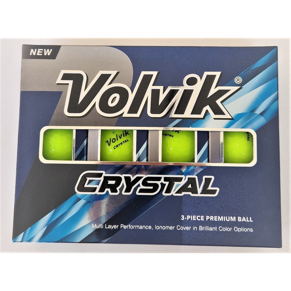 Volvik Crystal 3-Piece Golf Balls - Green