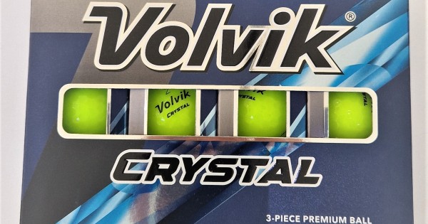 Volvik Crystal 3-Piece Golf Balls - Green